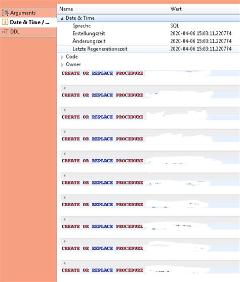 stored procedure properties ddl not showing ui bug · issue 8665