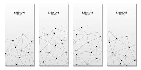 Abstract Grey Geometric Brochures Background With Triangle Shape Pattern And Molecular 23614566