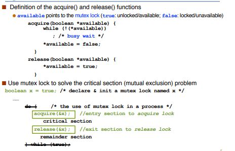 Problem E Consider How To Implement A Mutex Lock Chegg
