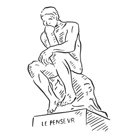 Thinking Man Statue Clipart 57 Thinking Man Statue High Res