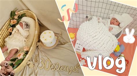 [육아vlog] 30~50일 아기 30일셀프촬영 50일셀프촬영 아기수영 매운맛 원더윅스 Youtube