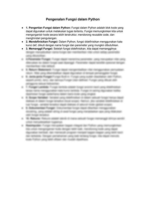 Solution Pengenalan Fungsi Dalam Python Studypool