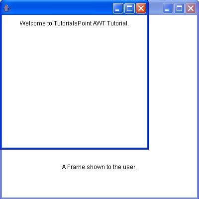AWT Frame Class