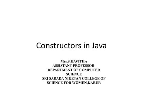 A Constructor In Java Is A Special Method That Is Used To Initialize