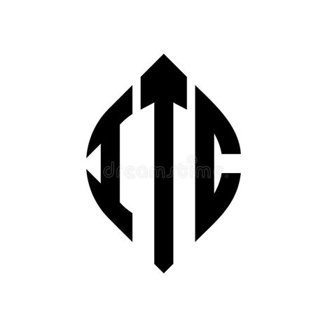 Itc Circle Letter Logo Design With Circle And Ellipse Shape Itc Ellipse Letters With