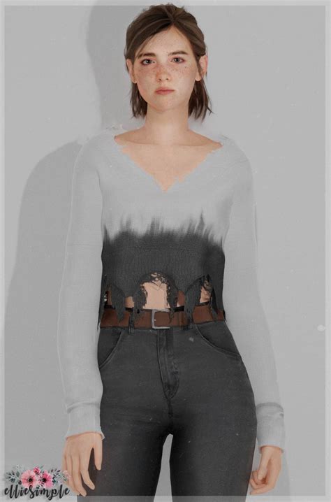 Скачать мод Свитер Ripped Sweater для Симс 4 бесплатно