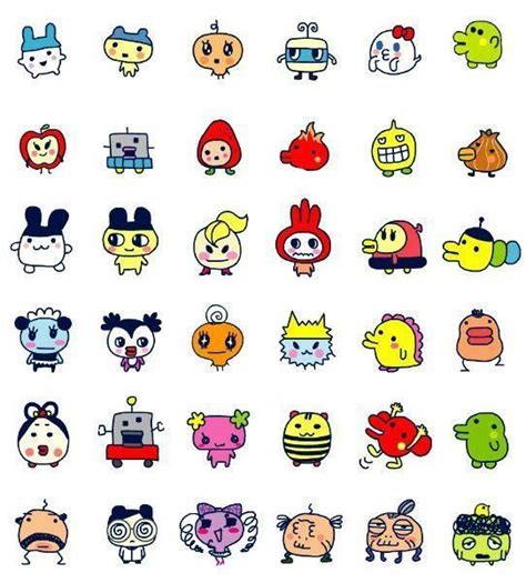 1417 Tamagotchi Peeps Cute Drawing Tamagotchi Icons Png