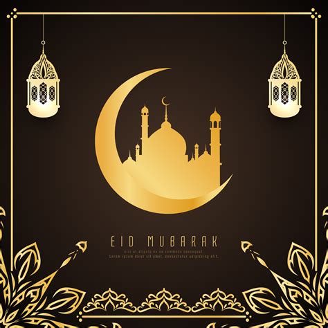 Abstract Eid Mubarak Background Design 517222 Vector Art At Vecteezy