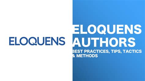 Best Practices For Eloquens Published Authors Downloads Eloquens
