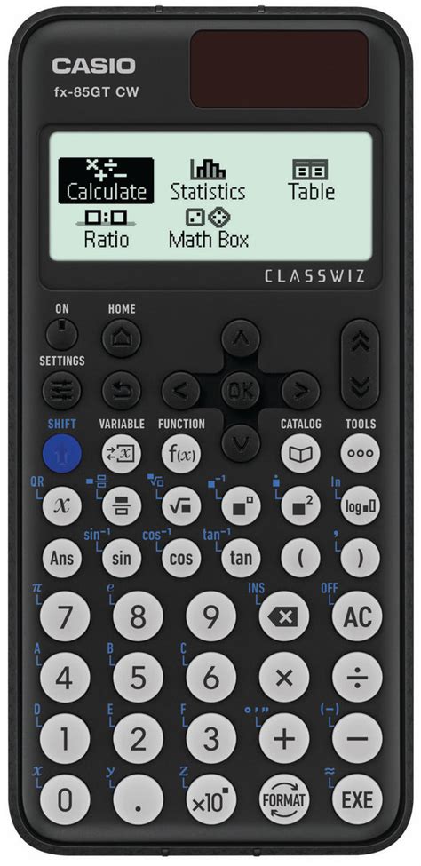 Casio Fx 85gt Cw Classwiz Solar Scientific Calculator Black Science