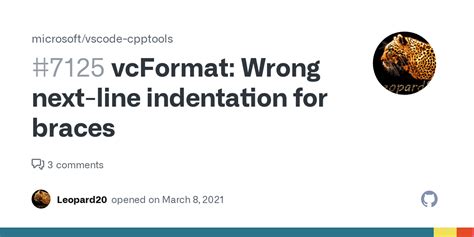 vcformat wrong next line indentation for braces · issue 7125