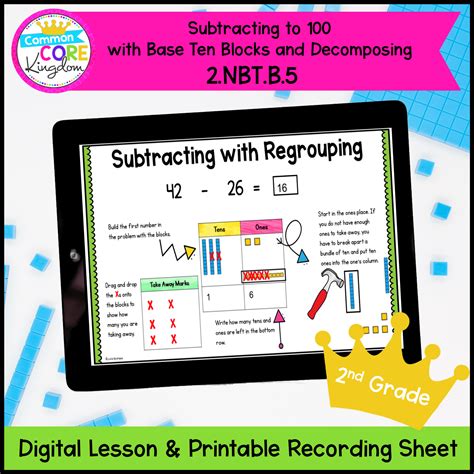 Subtract To With Base Ten Blocks MagiCore