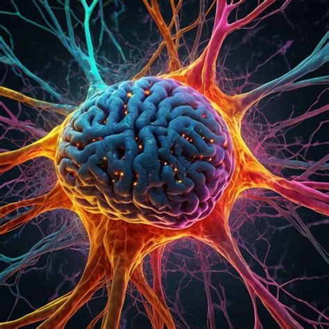 Neuronal Network Conceptual Illustration Premium Ai Generated Image