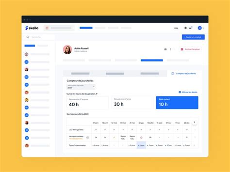 Time Tracking Tool Web Design Management Design Reference