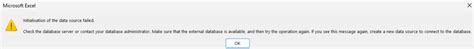 Initialisation Of Data Source Failed Error Microsoft Fabric Community