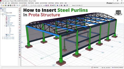 How To Insert Steel Purlins On A Curve Truss In Prota Structure Youtube