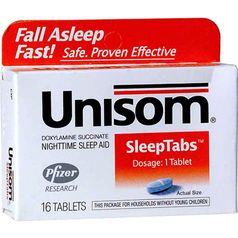 UNISOM TABLETS Sleeping Snoring Sun Fresh