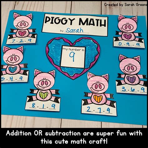 Valentines Day Addition Or Subtraction Math Craft Made By Teachers