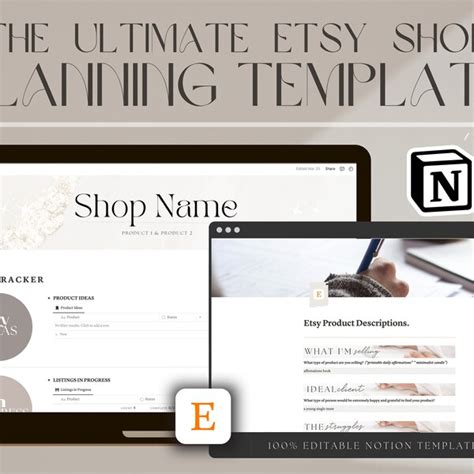 Notion Banner Template Canva Etsy
