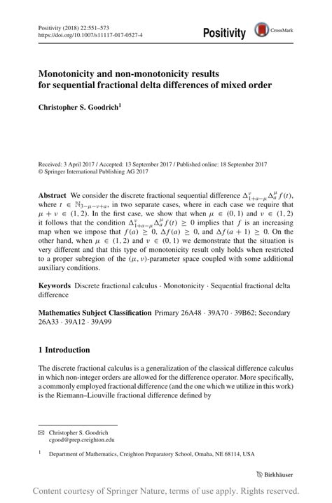 Monotonicity And Non Monotonicity Results For Sequential Fractional