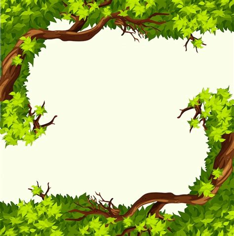 Premium Vector A Tree Branch Frame