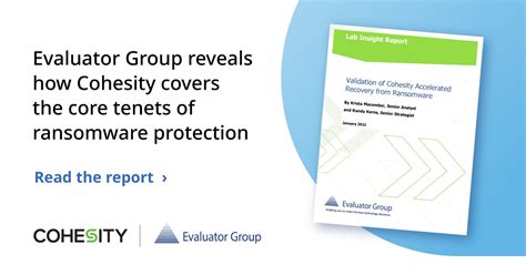 Cohesity Protects Enterprise Data And Accelerates Recovery From Ransomware Michael Thacker