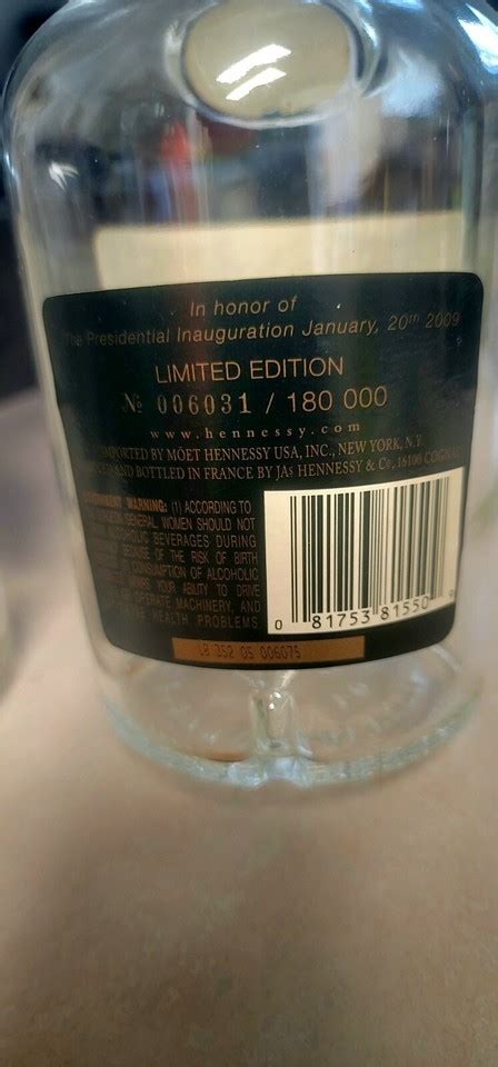 Limited Edition Cognac Hennessy Barack Obama Commemorative 44th Ebay