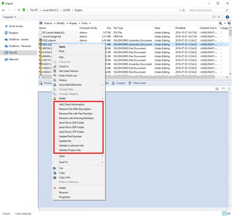Organizing Solidworks Pdm Dispatch Menu Commands