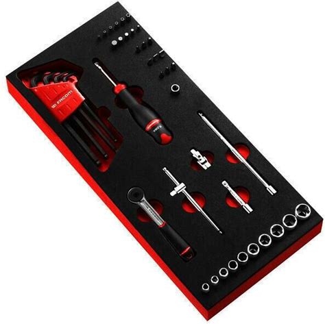 Facom Modm R161 36pb 6 Sided Metric Socket Set Foam Module 1 4 46 Piece