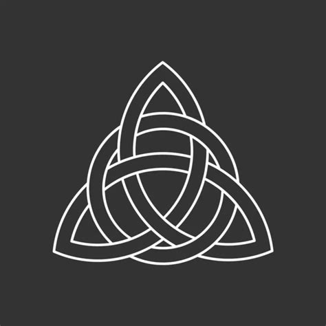 Celtic Knots Set White Background Triquetra Trinity Knot Circle Endless Stock Vector Image By