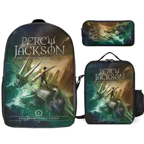 Percy Jack So Backpacks Set Casual Laptop Backpack With Insulated Lunch Bag Pencil Case Travel