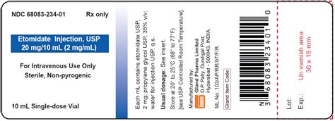 Etomidate Etomidate Injection Solution
