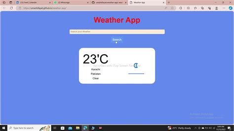 Umair Kifayat On Linkedin Weatherapp Webdevelopment Javascriptmagic
