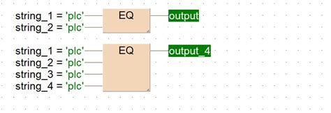 Panasonic Equal To String Comparison Instructions