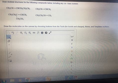 Solved Draw Skeletal Structures For The Following Compounds