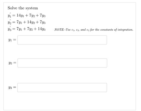solved solve the system