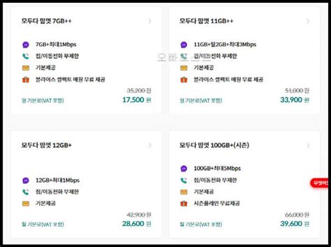 Kt 알뜰폰 요금제 비교 추천 Top 5 및 변경 방법 오빠포스트