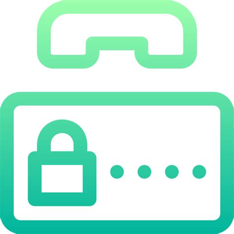 Password Basic Gradient Lineal Color Icon