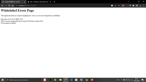 Console Do H2 Não Abre Java Guj