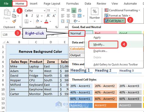 How To Add Remove And Print Background In Excel Exceldemy