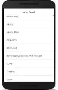 Ionic Infinite Scroll Example Html Controller Demo