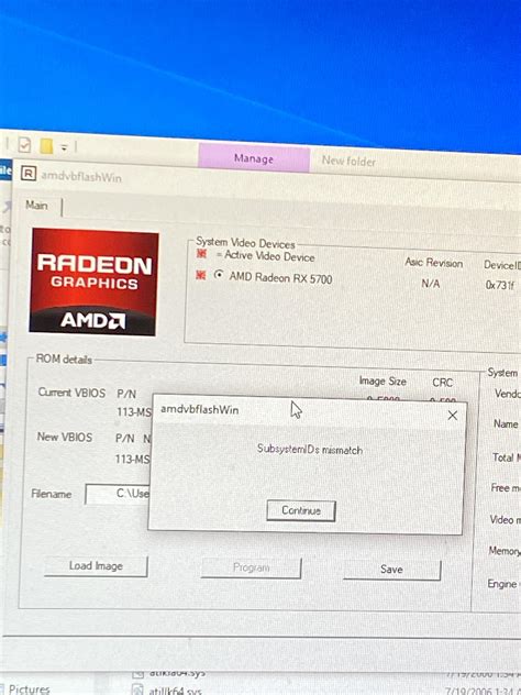 Issue Vbios Flashing R Amdhelp