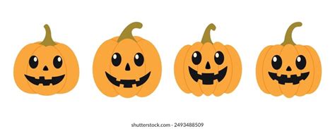 60 Thousand Cute Jack O Lantern Face Vector Royalty Free Images Stock