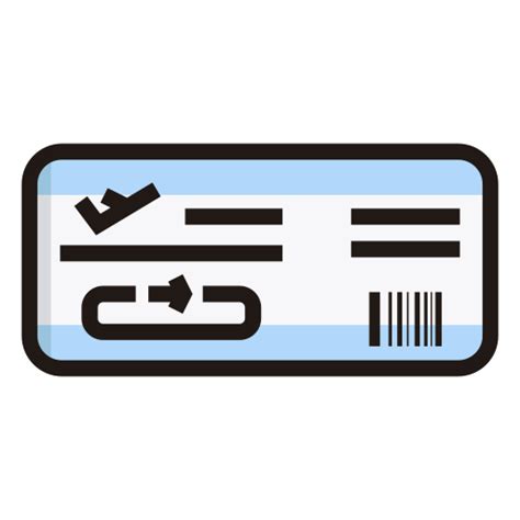 Boarding Pass Generic Outline Color Icon Boarding Pass Generic Outline Color Icon