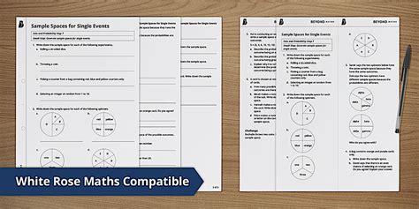 Sample Spaces For Single Events Teacher Made Twinkl