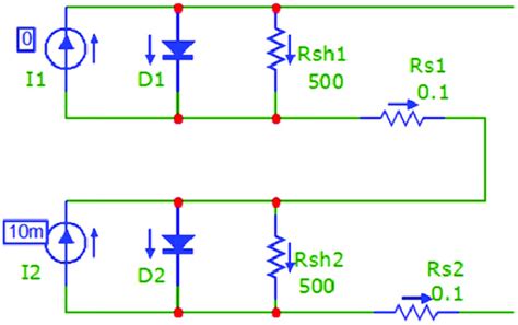 Equivalent Model Of A Module Comprising 2 Serially Connected Cells With Download Scientific