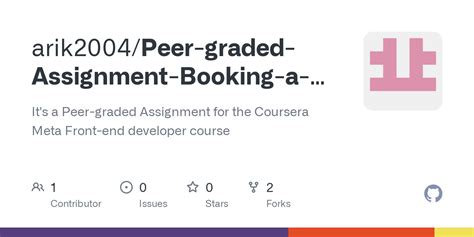 Github Arik2004peer Graded Assignment Booking A Table On The Little