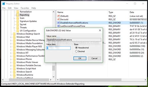 How To Disable Or Enable Windows Defender Enhanced Notifications In Windows