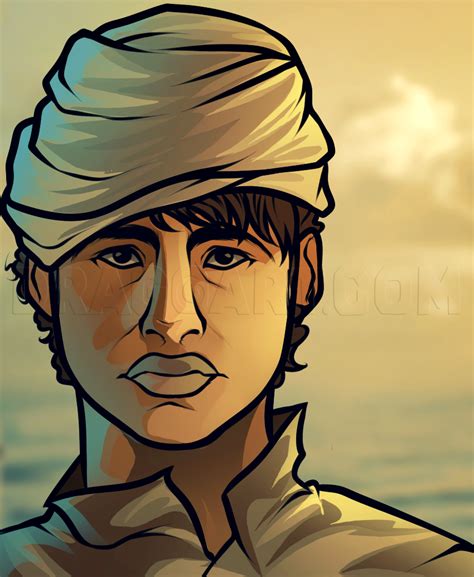 How To Draw Pi From Life Of Pi Step By Step Drawing Guide By Dawn DragoArt