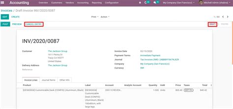 How To Cancel Invoice In Odoo